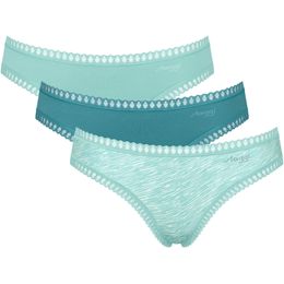 Sloggi Damen Minislip "GO Crush", Gr. XXL, bunt, Single Jersey, Obermaterial: 95% Baumwolle, 5% Elasthan, gemustert, unifarben, Unterhosen, dehnbare