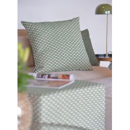 HOCK Dekokissen H.O.C.K., B:50cm H:10cm L:50cm, gr&uuml;n, Obermaterial: 84% Baumwolle, 16% Polyester. F&uuml;llung: 100% Polyester,