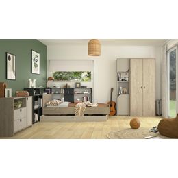 Kinderbett GAMI, B:96cm H:78cm L:205cm, beige, Betten, "RITMO", Ein modernes Bett, das sich jedem Interieur anpasst