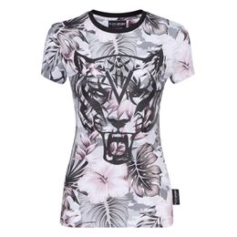 Plein Sport Damen T-Shirt "T-Shirt", bunt, Gr. S, Obermaterial: 100% Baumwolle, Shirts