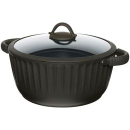 Bratentopf "Ascella, Schmortopf antihaftbeschichtet und spülmaschinenfest", 6,8 l + Ø 28cm + Höhe 12,9cm, braun, RESTO KITCHENWARE, Töpfe, Geeignet