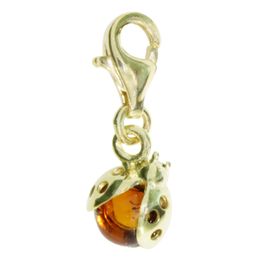 OSTSEE-SCHMUCK Damen Kettenanh&auml;nger "OSTSEE-SCHMUCK Charm-Einh&auml;nger Marienk&auml;fer", 20 x 8mm, Gelbgold 333, 0,8 g, gelb, Gelbgold 333, Schmuckanh&auml;nger