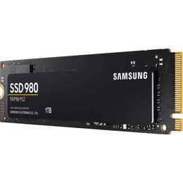 Samsung interne SSD "SSD 980", 1 TB, Schreibgeschwindigkeitmaximal 3000 MB/s Lesegeschwindigkeitmaximal 3500 MB/s, schwarz, Festplatten, NVMe