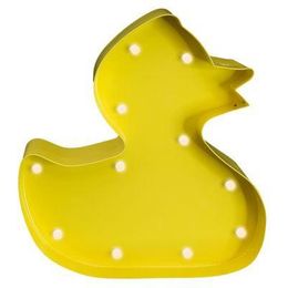 MARQUEE LIGHTS LED Dekolicht "Rubber Duck", 11, H: 14cm, 1 Stk., gelb, Leuchten, Wandlampe, Tischlampe Gummiente, Ente, Tier 11 Leuchtmittel - 15x14
