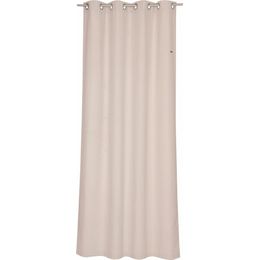 Vorhang Esprit, B:140cm H:250cm, beige, Microfaser, Polyester, Wohnzimmer, Gardinen, "Harp", HxB: 250x140, Blickdicht, mit Lederlabel, (BxH) 140 x