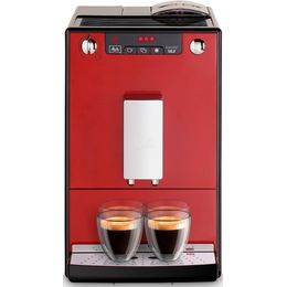 Melitta Kaffeevollautomat "Solo E950-201, schwarz", B:45,5cm H:30,3cm T:20cm, rot, Kaffeevollautomaten, Perfekt für Café crème & Espresso, nur 20cm