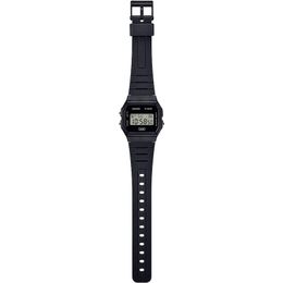 Damen Chronograph, schwarz, CASIO TIMELESS COLLECTION, Armbanduhren, Quarzuhr, Armbanduhr, Damenuhr, Herrenuhr, Digitaluhr, Resinarmband