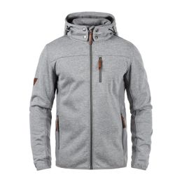 INDICODE Herren Kapuzenfleecejacke "Sweatjacke IDGrosvenor", grau, Gr. XXL, Obermaterial: 67% Polyester PES. 30% Viskose CV. 3% Elasthan EL., Jacken