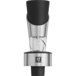 Zwilling Dekanter "Sommelier", B:8cm H:4cm, silber, Karaffen, 18/10 Edelstahl, Rostfrei, für alle Weinflaschen, mit Stopfen