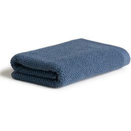 M&ouml;ve Handtuch M&Ouml;VE, B:50cm L:100cm, blau, Walkfrottier, Obermaterial: 100% Baumwolle, Handt&uuml;cher, "Bliss", Perlstruktur mit leichtem Massageeffekt