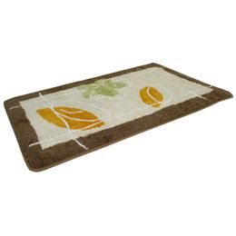 Badematte Kinzler, H:20mm, braun, Polyester, Badematten, "Gesves, Badvorleger, Badezimmer Teppich", Badteppich, modernes Design, als rechteckig &