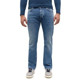 Mustang Herren Straight-Jeans "Style Michigan Straight", blau, Gr. 31, Denim/Jeans, Obermaterial: 99% Baumwolle, 1% Elasthan, Jeans