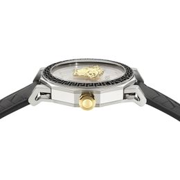 Versace "MEDUSA DECO GENT" Armbanduhr, Herrenuhr, Swiss Made, Saphirglas, Lederarmband, analog