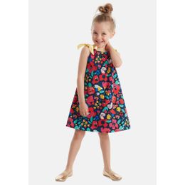DENOKIDS Mädchen Sommerkleid "Spring Flowers", blau, Basic, Gr. 92, geblümt, 100% Baumwolle, Kleider, mit Blumen-Print