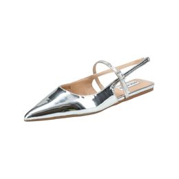 Steve Madden Damen Ballerina "Steve Madden Ballerinas Lederimitat", Gr. 38silber, Lederimitat, Schuhe