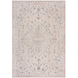 Teppich FLAIR RUGS, B:152cm H:4mm L:230cm, beige, Kunstfaser, Wohnzimmer, Teppiche, "Teo", Waschbarer Traditioneller Teppich