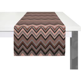 Tischl&auml;ufer WIRTH, B:40cm L:150cm, orange, Baumwolle, Polyester, Tischdecken, "BENEWITZ"