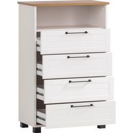 Garderobenschrank Schildmeyer, B:62,4cm H:102cm T:34,1cm, wei&szlig;, FSC-zertifizierter Holzwerkstoff, Flur, Schr&auml;nke, "Jelda", Breite 62,4 cm