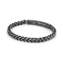 Fynch-Hatton Herren Armband "Schmuck Edelstahl Armkette The Foxtail Chain Fuchsschwanz", 20,5cm, Edelstahl, braun, Edelstahl, Armbänder