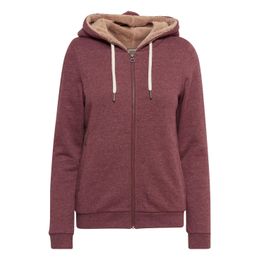 oxmo Damen Sweatjacke "Sweatjacke OXVicky", rot, Gr. S, Obermaterial: 80% Polyester PES. 20% Baumwolle CO., Sweatjacken