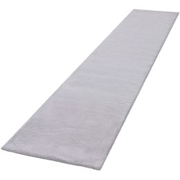 L&auml;ufer Paco Home, B:80cm H:26mm L:300cm, grau, Polyester, Flur, Teppiche, "Rabbit 780", Kunstfell, Kaninchenfell-Haptik, ein echter Kuschelteppich,