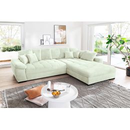 Ecksofa MR. COUCH, B:323cm H:92cm T:222cm, beige, 90% Polyester / 10% Nylon, Wohnzimmer, Sofas, "Richmond, L-Form mit Kaltschaum"