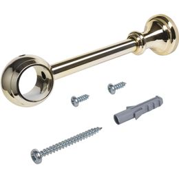 Tr&auml;ger Liedeco, L:16,5cm, grau, Gardinenstangenhalterungen, "Th&uuml;ringen", f&uuml;r Gardinenstangen &Oslash; 28 mm