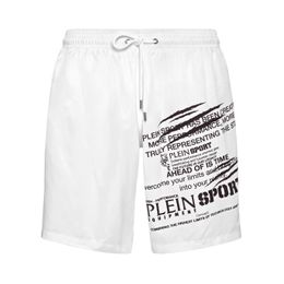 Plein Sport Herren Badehose "Badehose", weiß, Gr. XXL, Obermaterial: 100% Polyester, Badehosen