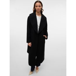 V&eacute;ro Moda VERO MODA Damen Langmantel "VMANNE BERGEN XTRA LONG COAT GA", schwarz, Gr. XS, unifarben, Web, Obermaterial: 100% Polyester, M&auml;ntel