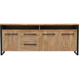 Sideboard OMG DESIGN, B:210cm H:85cm T:45cmtropic, Spanplatte, Wohnzimmer, Sideboards, "Carriba", in zwei Breiten, mit Soft-Close