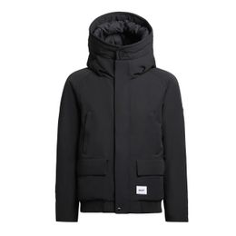 Khujo Herren Anorak "JAFAR"schwarz, Gr. L, unifarben, 85% Polyester, 15% Baumwolle, Jacken