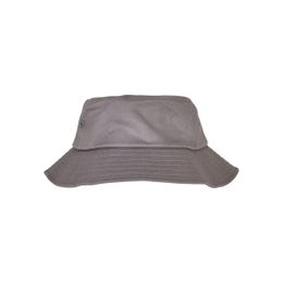 Trucker Cap Flexfit "Flexfit Unisex Flexfit Cotton Twill Bucket Hat Kids", Damen, Gr. onesize, grau, 98% Baumwolle, 2% Elasthan, unifarben, Caps