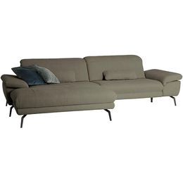Ecksofa DIE PLANBAR, B:293cm H:81cm T:191cm, gr&uuml;n, 100% Polyester, Wohnzimmer, Sofas, "MP-IN22025 L-Form", mit Kopfteilverstellung, wahlweise mit