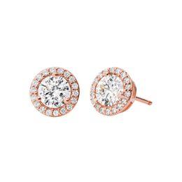 Michael Kors Damen Paar Ohrstecker "Schmuck Geschenk Silber 925 Ohrringe PREMIUM", 7,7mm, Silber 925 (Sterlingsilber), rosa, Silber 925