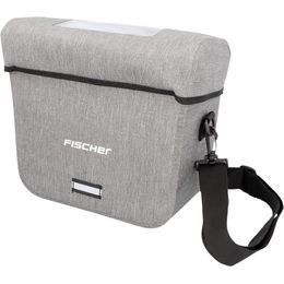 FISCHER BIKE FISCHER FAHRRAD Lenkertasche "PLUS Cita", B/H/T: 30cm x 25cm x 13cm, grau, Taschen