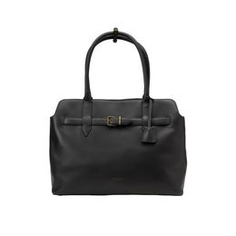 Marc O'Polo MARC O'POLO Damen Shopper "aus edlem Rindleder", schwarz, Leder, Taschen
