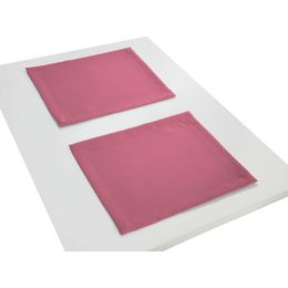 Platzset Adam, B:30cm L:40cm, pink, Obermaterial: 100% Baumwolle, Platzsets, "Uni Collection"