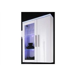 Vitrine H&Ouml;LTKEMEYER, B:70cm H:118cm T:31cm, wei&szlig;, Wohnzimmer, Schr&auml;nke, "Line", H&ouml;he 118 cm
