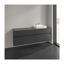 Villeroy & Boch Villeroy und Boch Collaro Waschtischunterschrank C07900VR 160x54,8x50cm, Waschtisch rechts, graphite