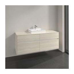 Villeroy & Boch Villeroy und Boch Collaro Waschtischunterschrank C073B0AA 140x54,8x50cm, Waschtisch mittig, LED-Beleuchtung 10,4 W, white oak