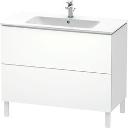 Duravit L-Cube Waschtisch-Unterschrank LC662701818 102 x 48,1 cm, wei&szlig; matt, 2 Ausz&uuml;ge, stehend