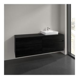 Villeroy & Boch Villeroy und Boch Collaro Waschtischunterschrank C07900AB 160x54,8x50cm, Waschtisch rechts, black oak