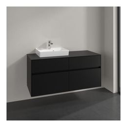 Villeroy & Boch Villeroy und Boch Collaro Waschtischunterschrank C07100VL 120x54,8x50cm, Waschtisch links, volcano black