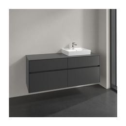 Villeroy & Boch Villeroy und Boch Collaro Waschtischunterschrank C07500VR 140x54,8x50cm, Waschtisch rechts, graphite