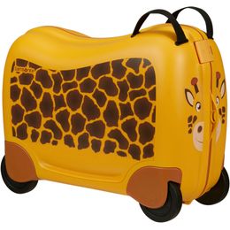 Samsonite Jungen Kinderkoffer "Dream2Go Ride-on Trolley, Giraffe", gelb, Polypropylen, festlich, Koffer, Kinderreisekoffer Handgepäck zum sitzen und