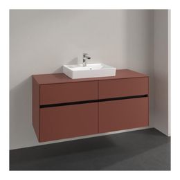 Villeroy & Boch Villeroy und Boch Collaro Waschtischunterschrank C07000AH 120x54,8x50cm, Waschtisch mittig, wine red