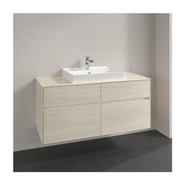 Villeroy & Boch Villeroy und Boch Collaro Waschtischunterschrank C08100AA 120x54,8x50cm, Waschtisch mittig, white oak