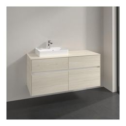 Villeroy & Boch Villeroy und Boch Collaro Waschtischunterschrank C071B0AA 120x54,8x50cm, Waschtisch links, LED-Beleuchtung 8,8 W, white oak