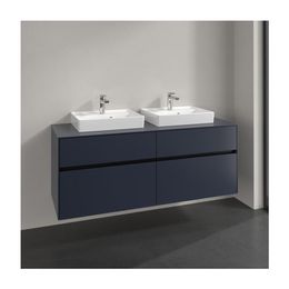Villeroy & Boch Villeroy und Boch Collaro Waschtischunterschrank C07600VQ 140x54,8x50cm, f&uuml;r 2 Waschtische, marine blue