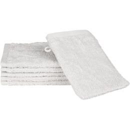 Waschhandschuh Ross, B:16cm L:22cm, silber, Frottier, Handt&uuml;cher, "Premium", 100% Baumwolle
